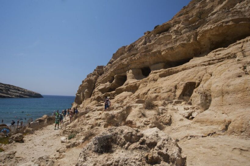 Crete: Matala Beach and Hippie caves, Red beach - Review Highlights and Criticisms