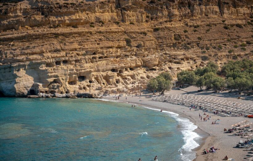 Crete: Matala Hippie Caves - Village Charm and Local Flavor