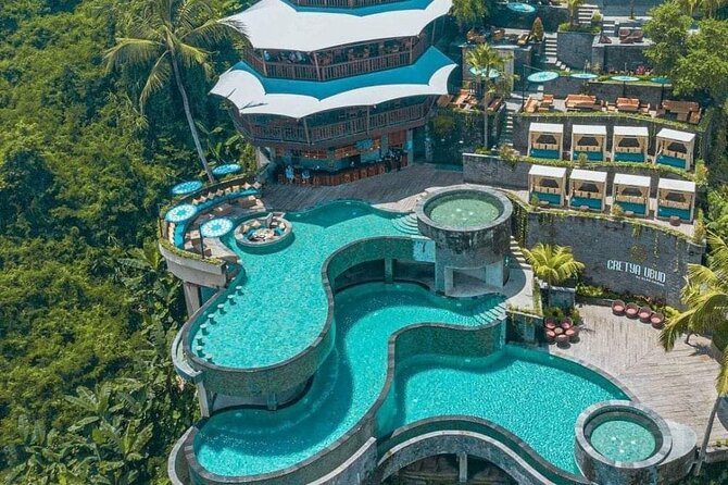 CRETYA Ubud infinity Pool + Hidden Water fall + Water Temple Tour - Manuaba Waterfall