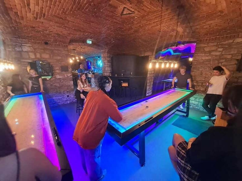Crew Bar Prague: Open bar, ping pong or shuffleboard game - Key Points