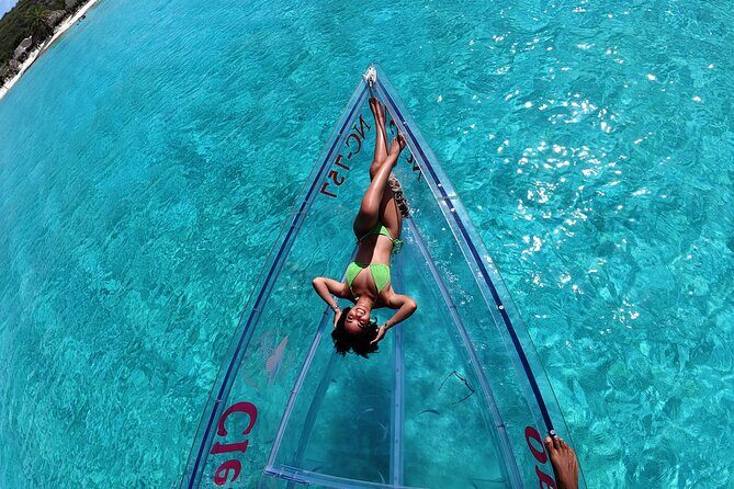 Curaçao ClearBoat Sunset Cruise Glass Bottom Boat Experience - Key Points