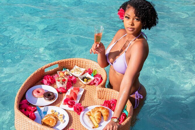 Curacao Floating Breakfast Photoshoot free Drone Videos & Mimosas - The Quality of the Breakfast and Extras