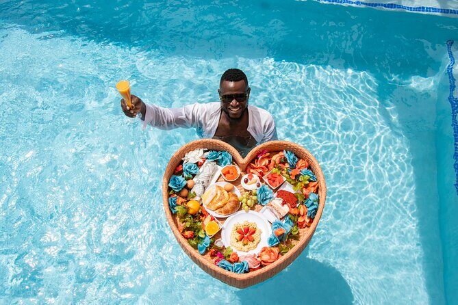 Curacao Floating Breakfast Photoshoot free Drone Videos & Mimosas - Timing, Duration, and Group Size