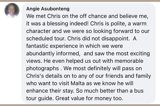 Customizable Tour in Malta or Gozo - Private Car - Driver Experience and Insights