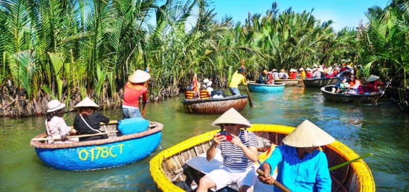 Da Nang: Marble Mountain, Basket Boat & Lantern Festival - The Coconut Jungle and Basket Boat Experience