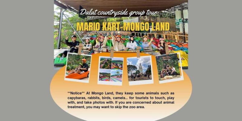 Dalat: Mario Kart - Mongo Land - Countryside Small Group - What’s Included and What’s Not