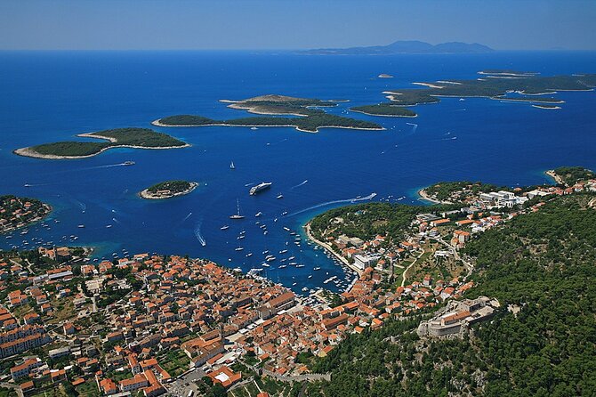 Dalmatian route - Panoramic flight over Bra, Hvar, olta & Split from Bra - Key Points