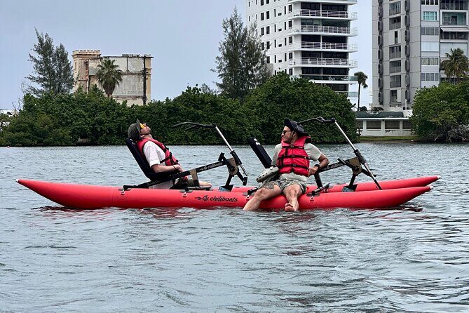 Day Adventure Chiliboats Waterbike  Condado Lagoon - The Group Experience