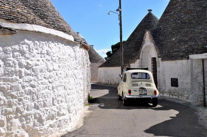 Day tour aboard a Fiat 500 Alberobello - Key Points