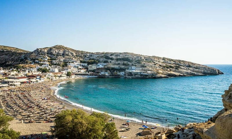Day trip to Matala Hippie Beach & Gortyn Archaeological Site - Key Points
