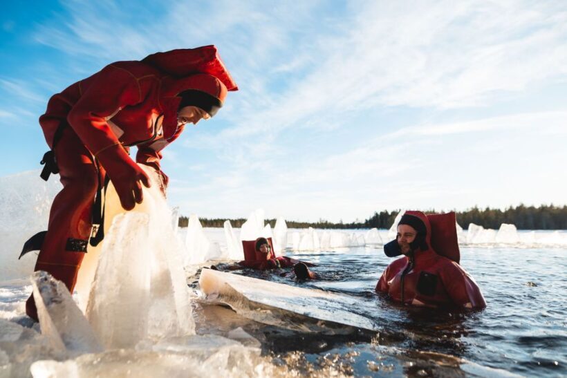 Daytime Ice Floating Rovaniemi, Frozen Lake Experience - Key Points