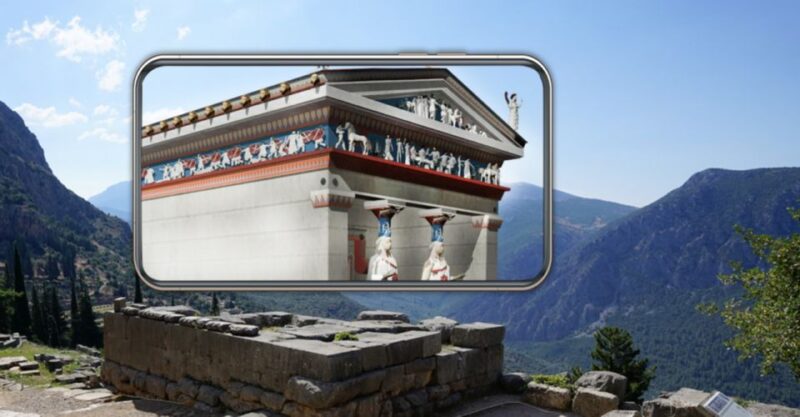 Delphi: Audiovisual self-guided tour with 3D models - How the Tour Works