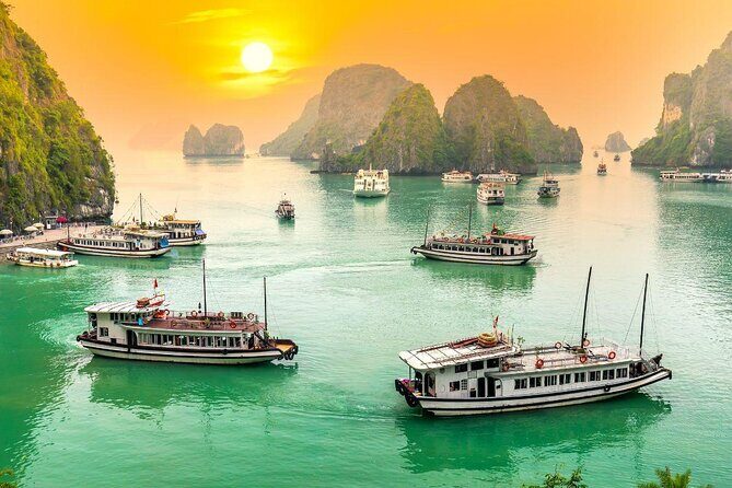 Deluxe Halong Bay Day Tour with Limousine, Island, Beach and Cave - Key Points