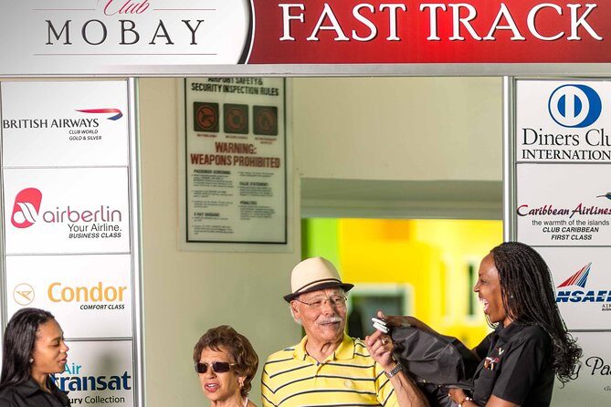 Departure Shuttle to Airport, Club Mobay Fast Track & VIP Lounge Combo - Key Points