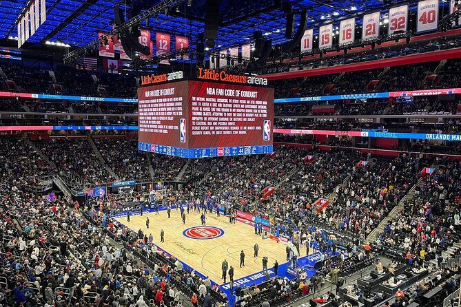 Detroit Pistons Basketball Game Ticket at Little Caesars Arena - The Sum Up