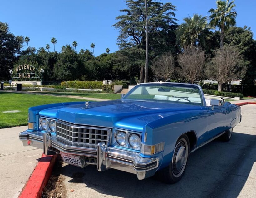 Discover LA in a 1973 Cadillac Eldorado convertible - A Classic Ride Through LAs Glamorous Streets