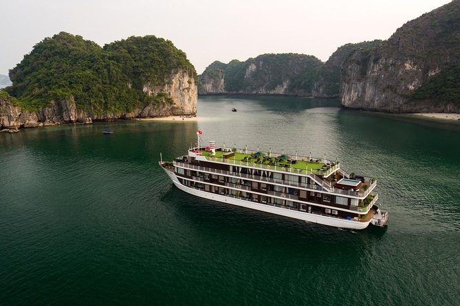 Doris Cruise 5 star cruise 2 days visiting Halong Bay Lan Ha Bay private balcony - The Authentic Experience