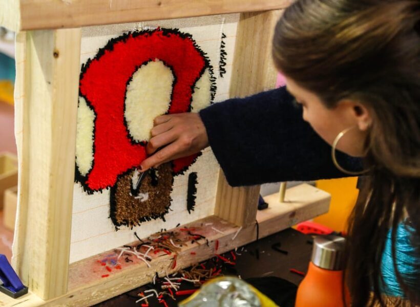 Dublin: Tuft Your Own Rug Workshop - What the Workshop Looks Like