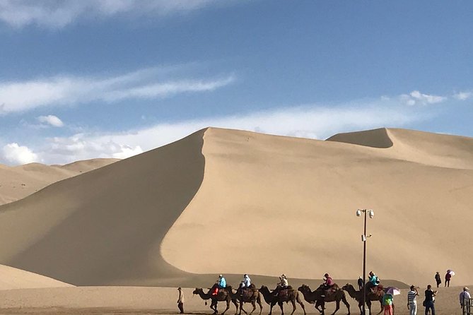 Dunhuang Private Day Tour Mogao Grottoes, Singing Dunes and Crescent Moon Spring - The Singing Dunes and Crescent Moon Spring