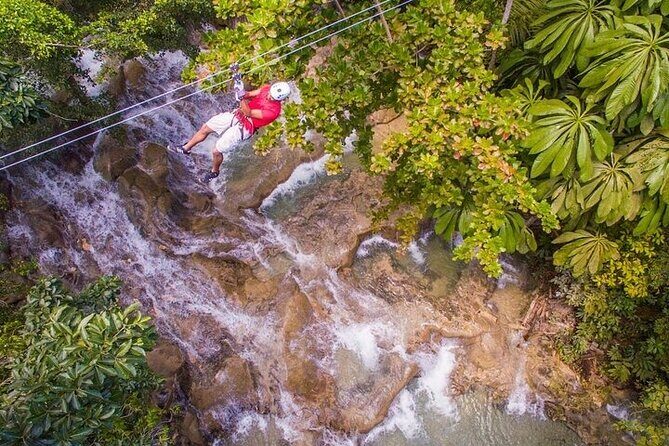 Dunns River Falls, Zipline, Bamboo Rafting, Horseback Ride Tour - A Full Day of Adventure and Culture in Jamaica