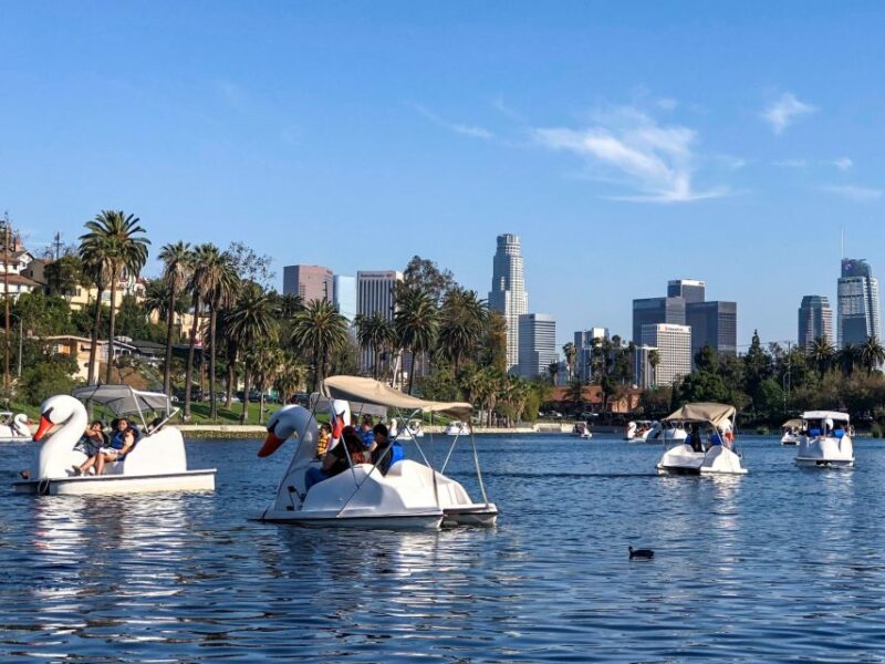 Echo Park Lake: Swan Pedal Boat Rental - The Scenic Route Around Echo Park Lake
