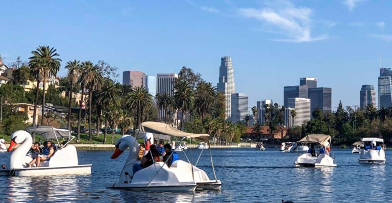 Echo Park Lake: Swan Pedal Boat Rental - The Added Features: Trivia and Safety