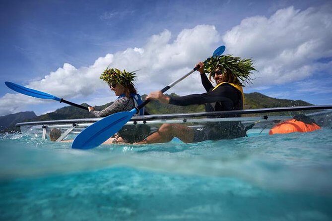 Eco guided excursion to the lagoon of Moorea in transparent kayak 1/2 day morning - Authentic Experiences from Travelers