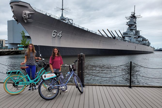 Electric Bike Rental Downtown Norfolk (self guided tour) - Frequently Asked Questions