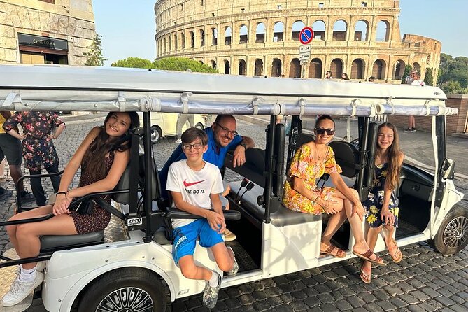 Enjoy Rome major attractions by Golfcart - Key Points