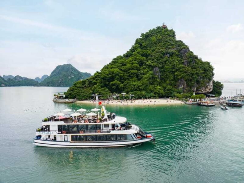 Enjoy the Beauty of Ha Long on Pamela Luxury Cruise - Sunset Party and Relaxation on the Sundeck