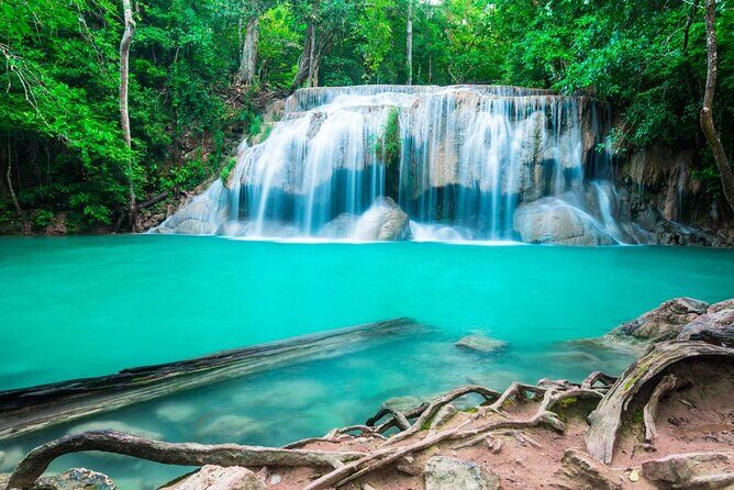 Erawan Waterfall & Train Tour from Kanchanaburi  Full Day - Key Points