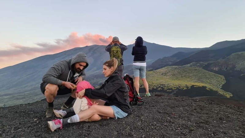 Etna North 2900mt Sunset: Summit area & Craters of 2002 - Key Points