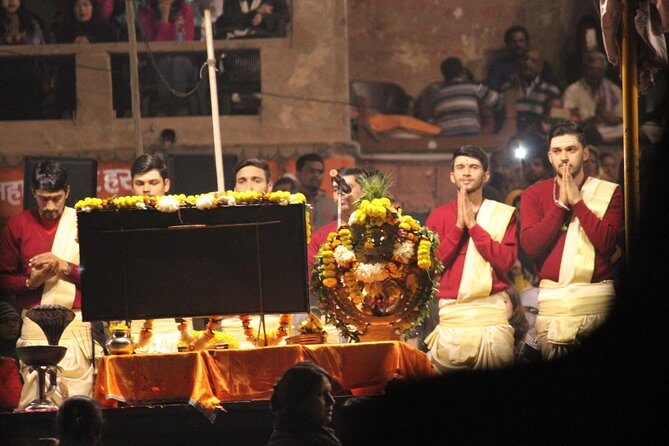 Evening Arti Ceremony - The light performance on the Bank of Ganges in Varanasi - The Spectacle at Dasaswamedh Ghat