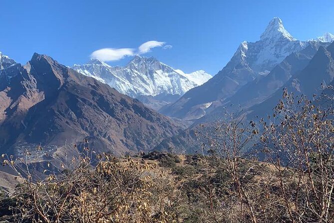 Everest Base Camp Helicopter Tour landing at Everest View Hotel - The Return Journey: Flying Back to Kathmandu