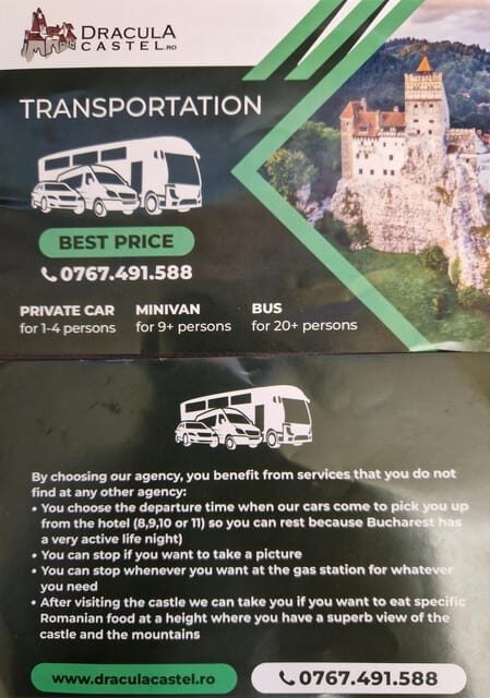 Exclusiv Dracula Bran Castle Day trip - only 6-7 hours - Breaking Down the Itinerary