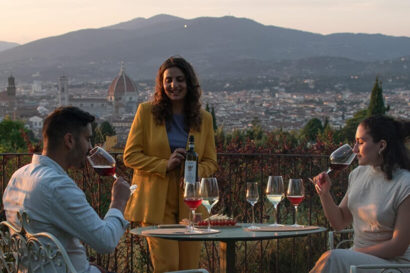 Exclusive wine tasting in a secret place overlooking Firenze - Key Points