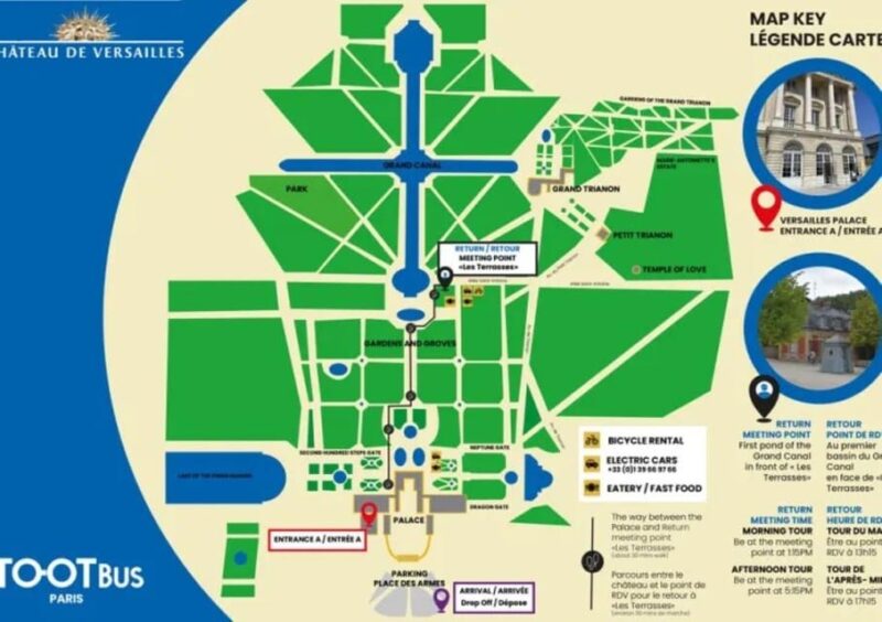 Excursion from Paris to Versailles Palace by Tootbus - FAQ About the Versailles Tootbus Tour