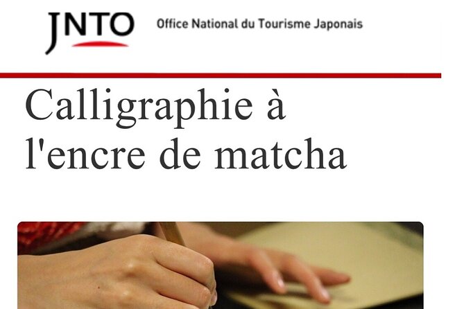 Experience Mindfulness and Tranquility With Matcha Calligraphy - Booking Information