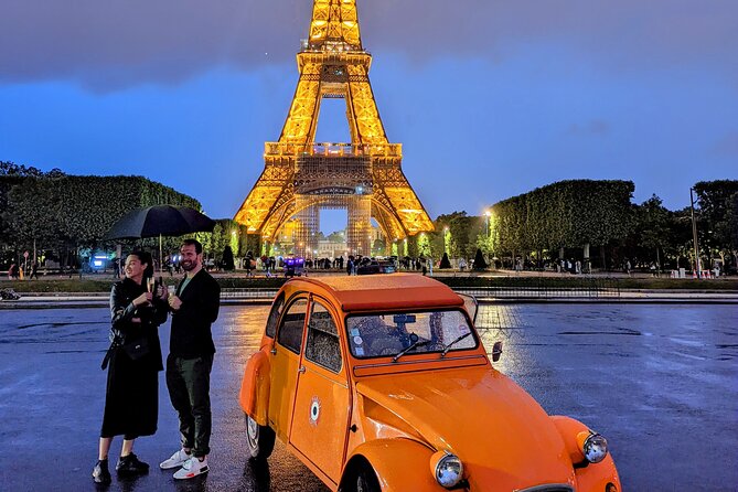 Experience the Magic of Paris By Night: A 2-Hour Iconic 2CV Tour - Indulge in Alcoholic Beverages During the Tour