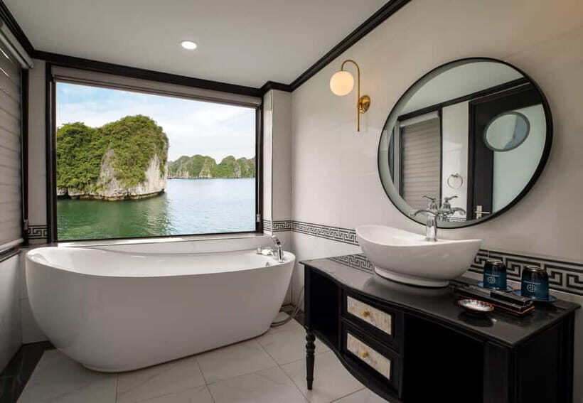 Explore Halong&Lan Ha Bay 5* cruise, classy-bathtub-balcony - The Practicalities and Value