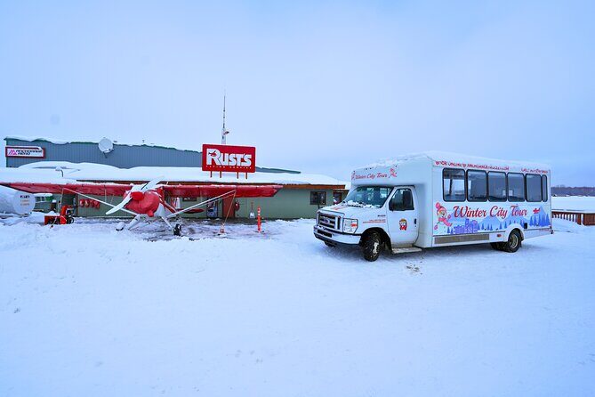 Exploring Anchorage on Winter Sundays - Captain Cook Monument and Alaska Railroad Depot
