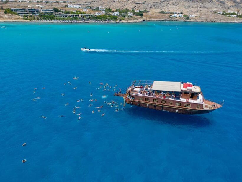 Faliraki : Transfer & Cruise to Lindos with 3 Swimming Stops - Key Points