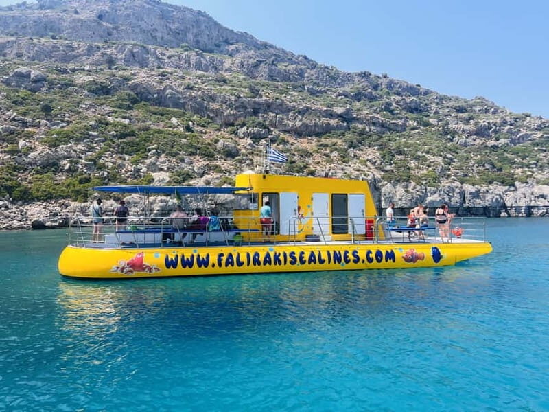 Faliraki: Yellow Sub Cruise to Anthony Quinn Bay & the Caves - Key Points
