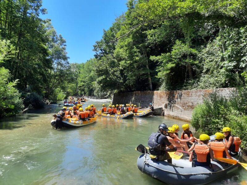 Family rafting in the Pollino National Park - Key Points
