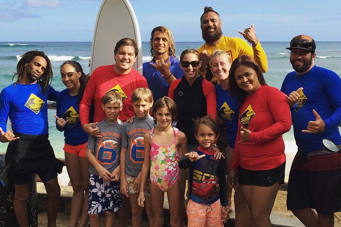 Family Surfing Lesson With Waikiki Courtesy Shuttle - Equipment and Gear Provided
