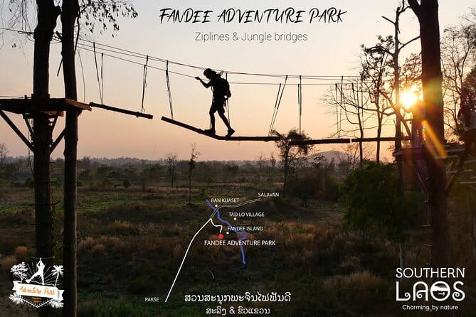 Fandee Hanging Park - Ziplines & Monkey Bridges in Tad Lo - Key Points