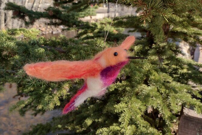 Felting Hummingbird Ornament Class in Estes Park - Key Points