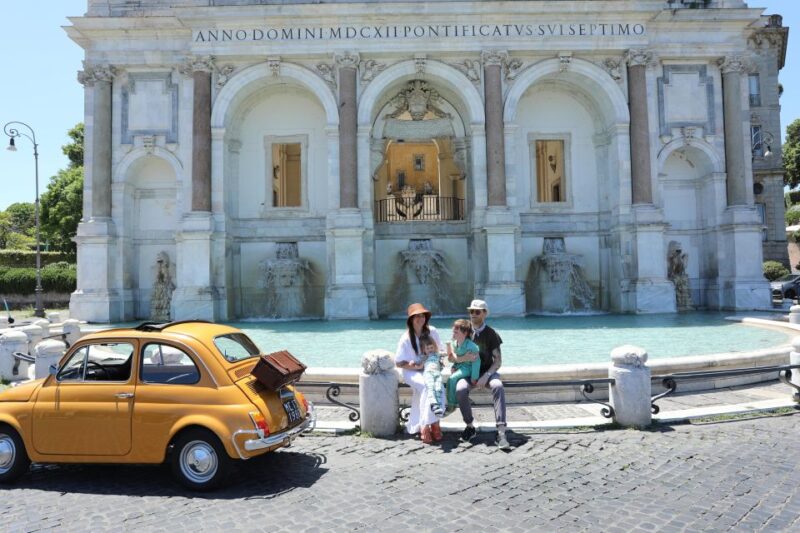 Fiat Cinquecento Vintage Rome City & Photo Tour - The Itinerary: What You’ll See and Do