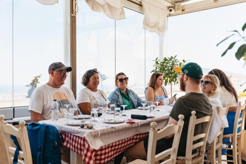 Fira: Guided Foodie Walking Tour with Tastings - Scenic Path Along the Caldera