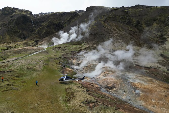 Fire and Ice Helicopter Tour: Glacier and Hengill Geothermal Area - Glacier Landing
